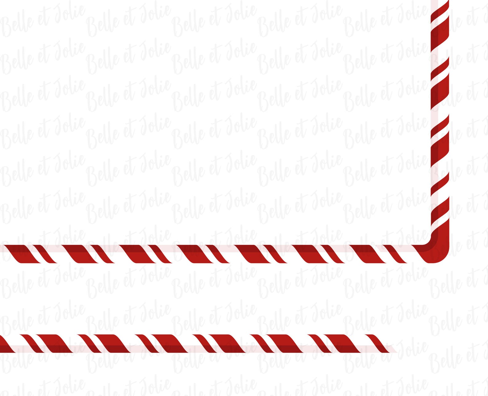 Candy Cane Border SVG Christmas Clipart Christmas Frame Candy Cane ...