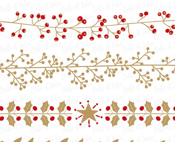 Gold Christmas Border