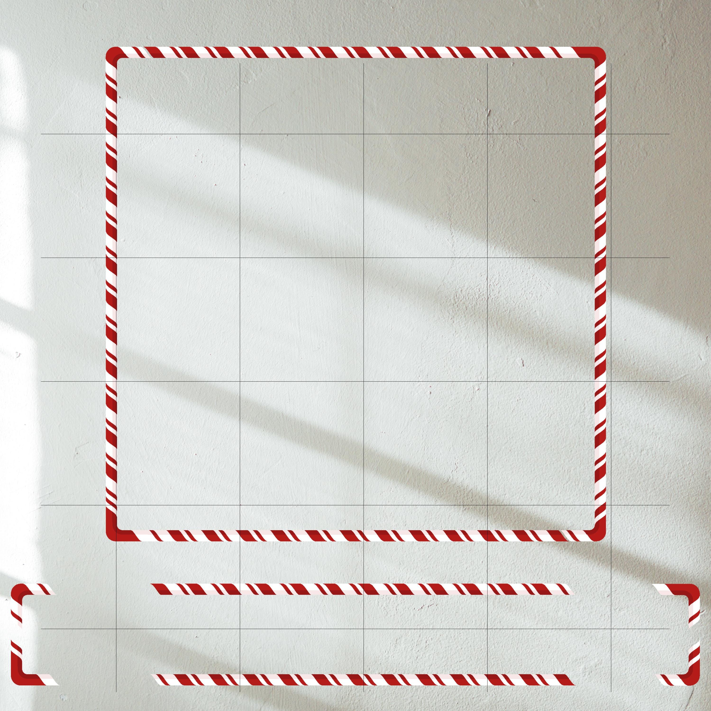 Candy Cane Border SVG Christmas Clipart Christmas Frame Candy Cane ...