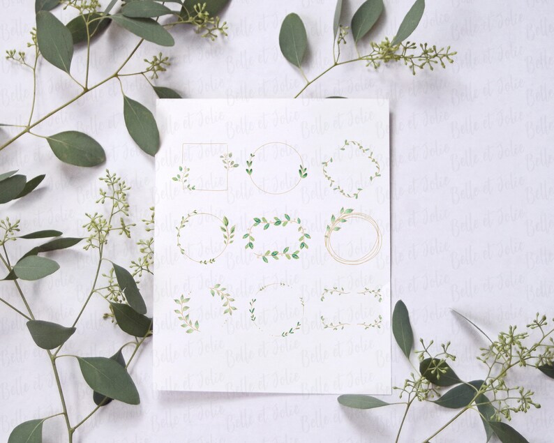 Floral Vine Frame SVG Floral Border Frame Svg Watercolor - Etsy