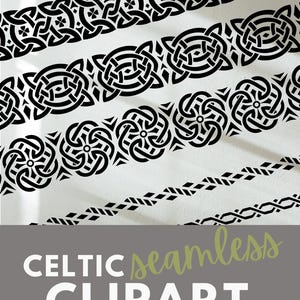 Celtic Borders Seamless SVG Celtic Band Clipart for Wedding Decor ...