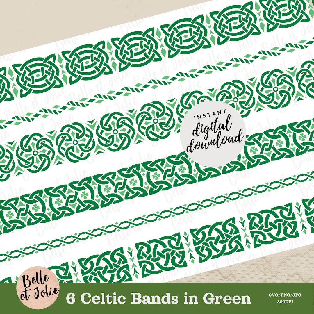 Celtic Border SVG Celtic SVG Celtic Divider Border Vector Celtic Knot ...