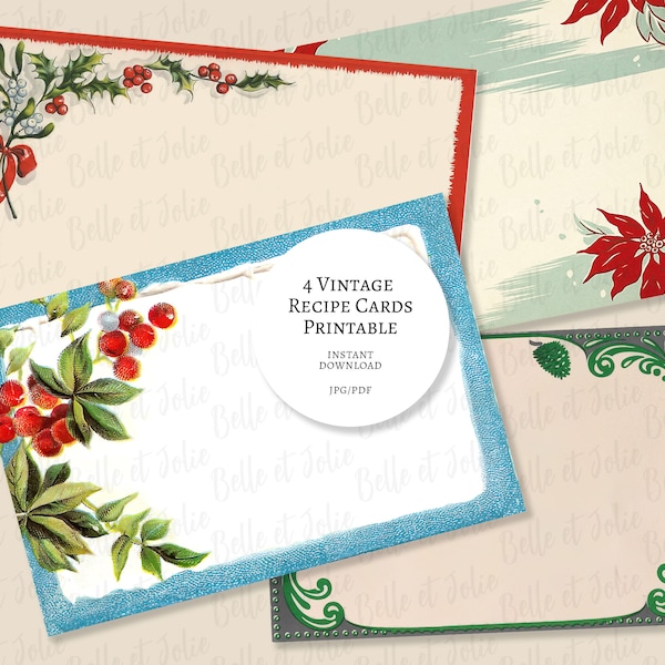 Vintage Recipes Printable - Etsy