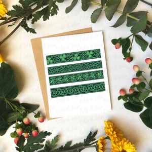 St. Patricks Day SVG, Celtic Seamless Celtic Border, Shamrock Border ...