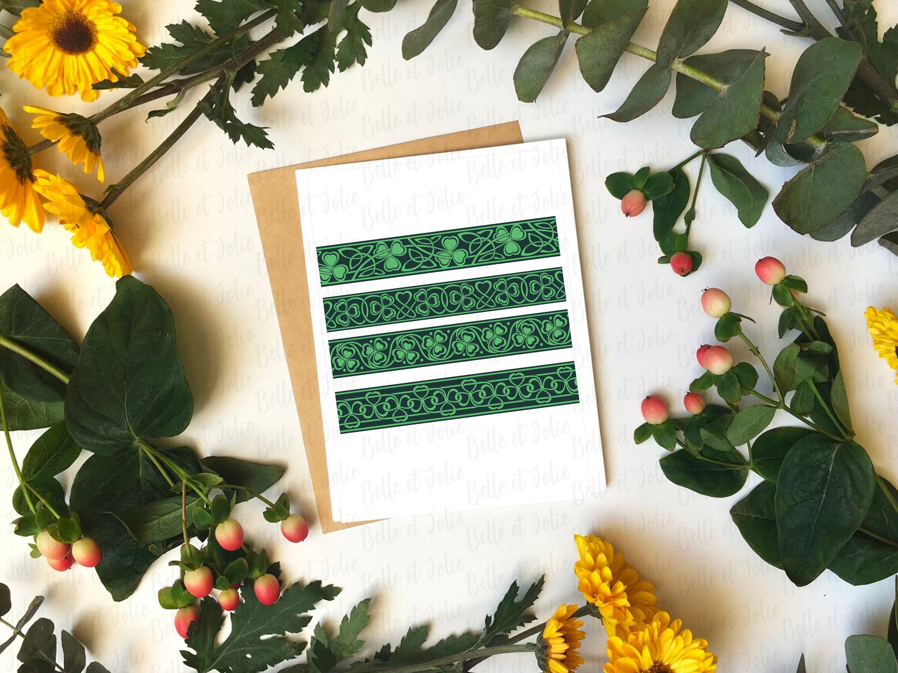 Celtic Borders SVG Seamless Shamrock Divider for Irish Design Celtic ...