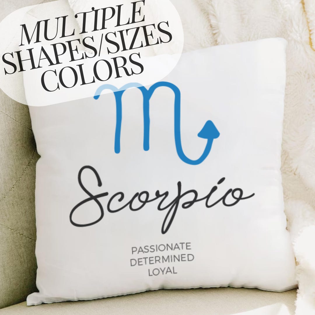 Personalized Zodiac Pillow Custom Cushion Personality Characteristics ...