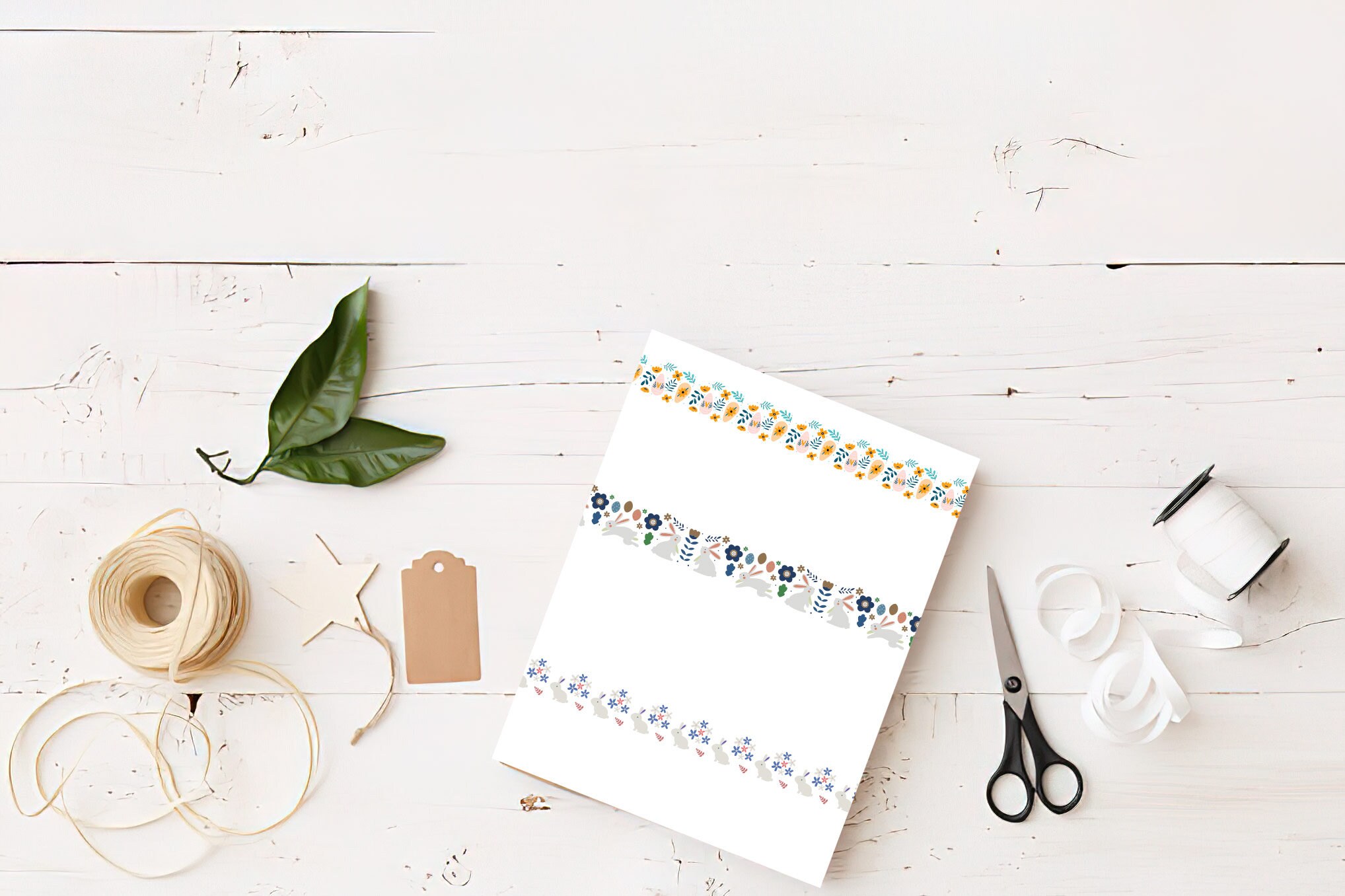 Bunny Seamless SVG Border Floral Borders PNG Easter Clipart - Etsy