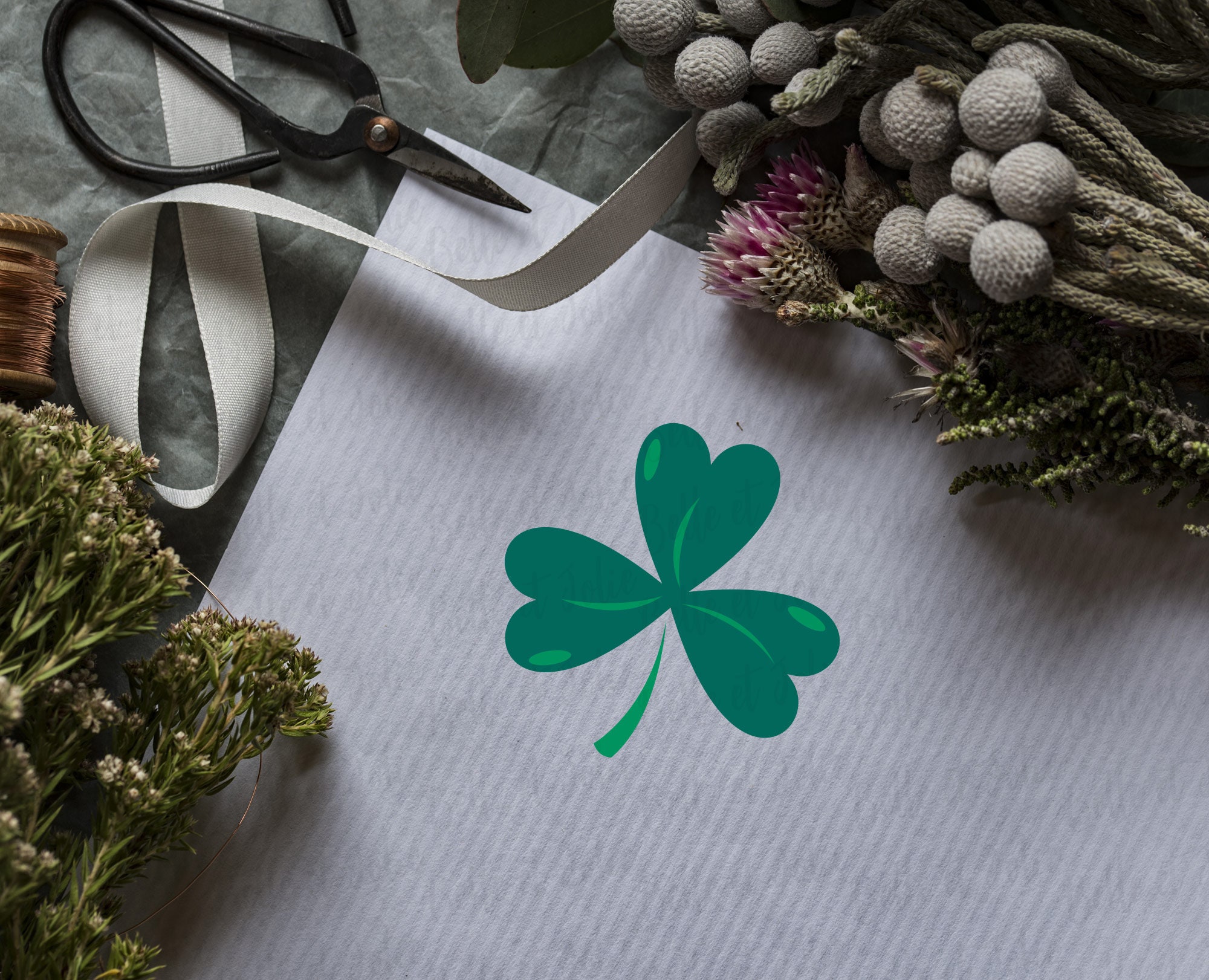 Shamrock Svgs Clover SVG St Patrick Clipart Shamrock - Etsy