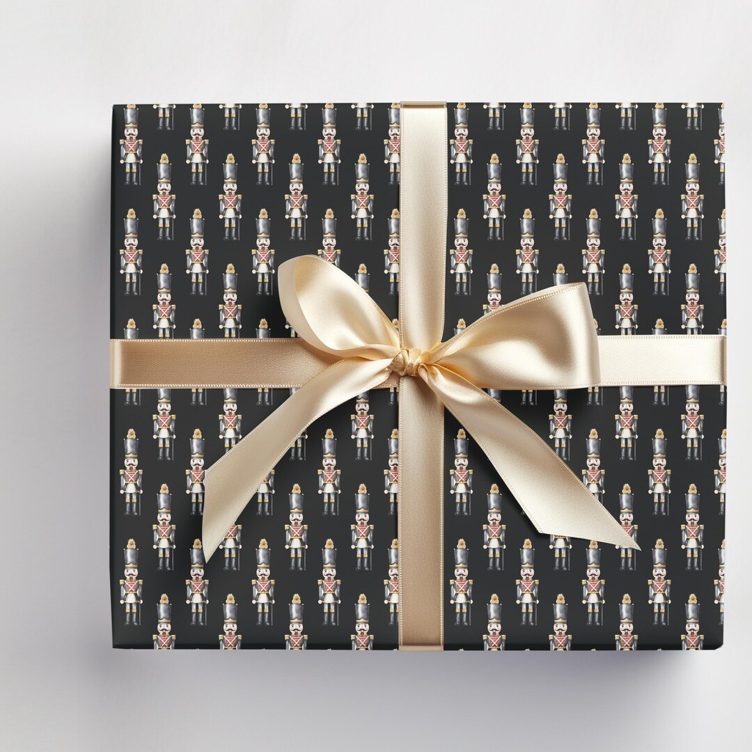 Regal Gift Wrap Nutcracker Wrapping Paper Vintage English Wrap Holiday ...
