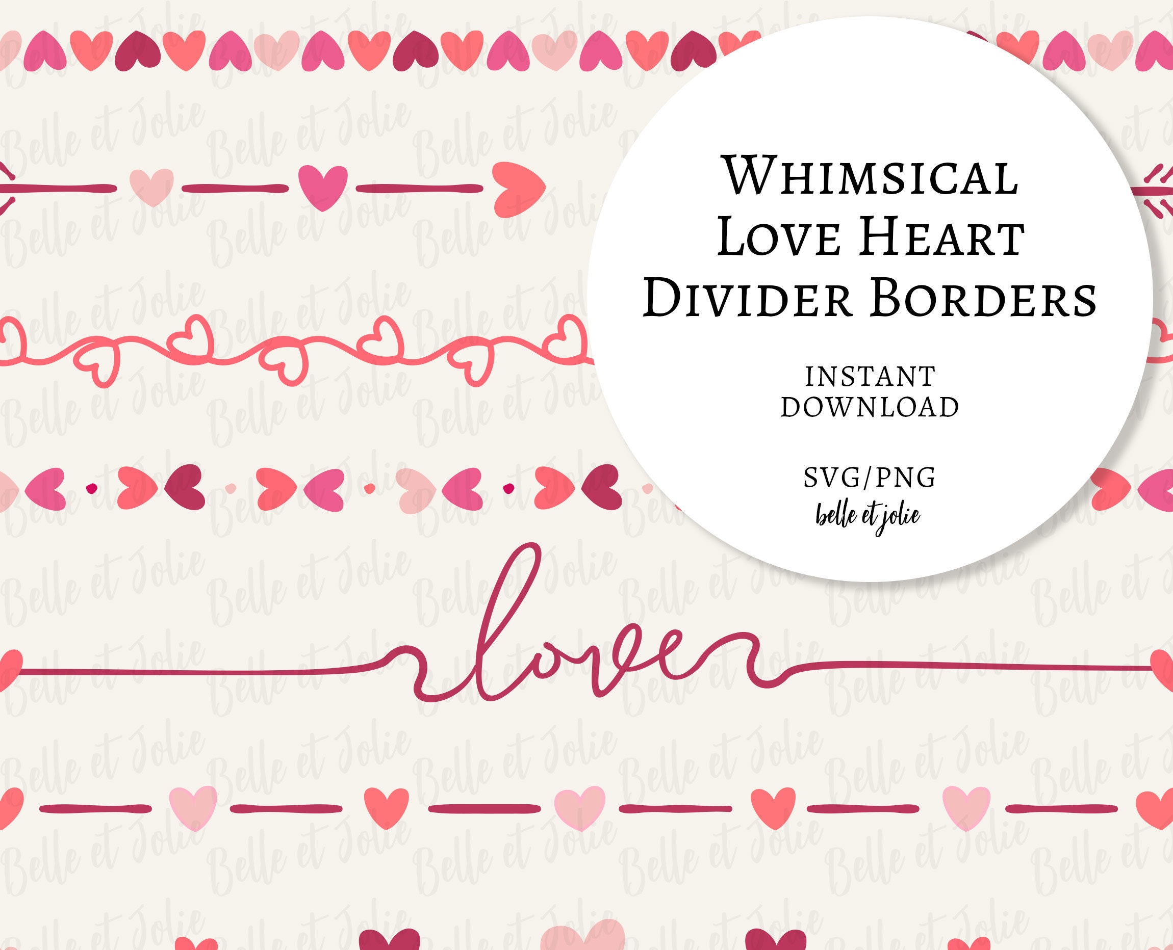 Valentines Clipart Borders
