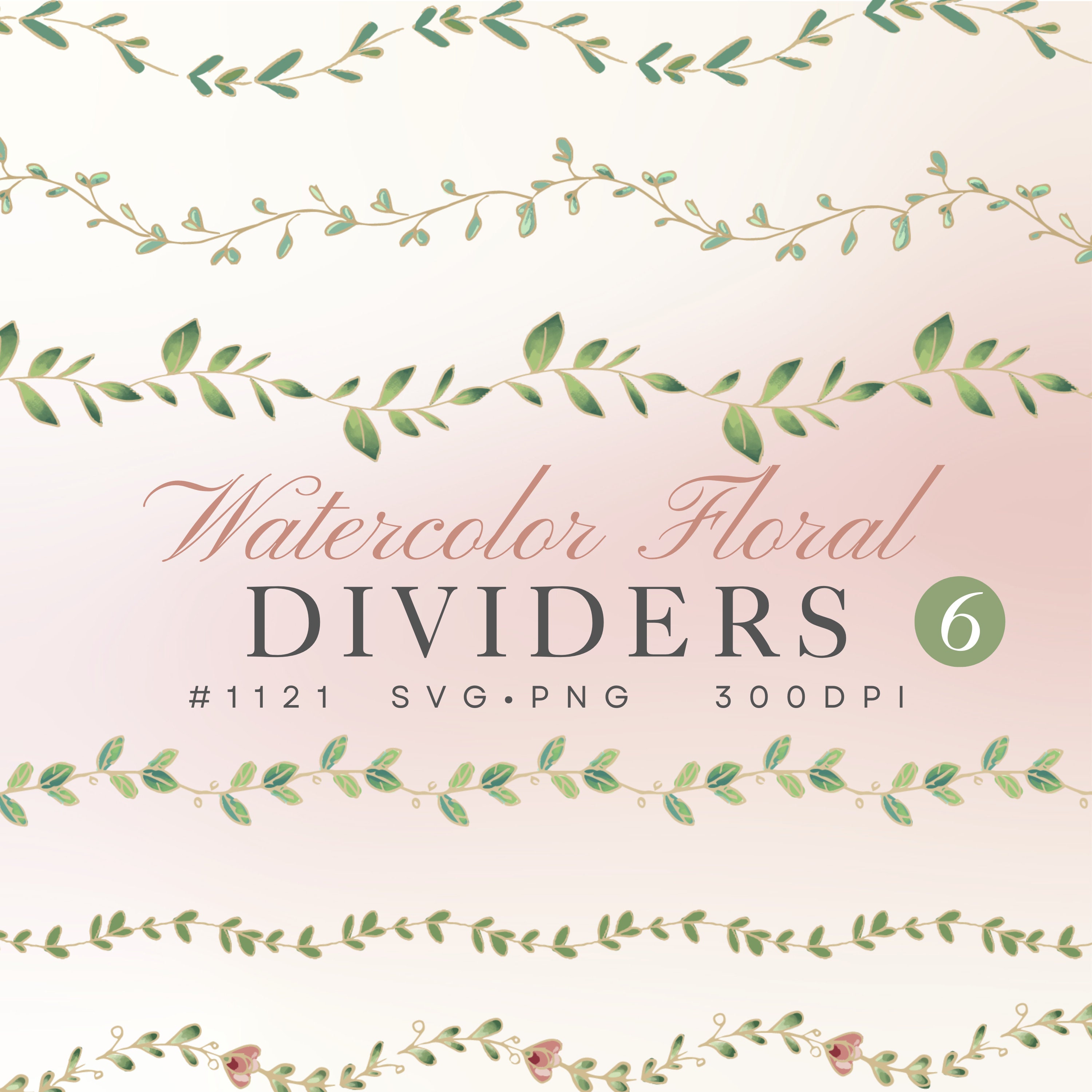 Horizontal Vine Clipart Borders