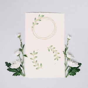 Floral Vine Frame SVG Floral Border Watercolor Vine Borders Wedding ...