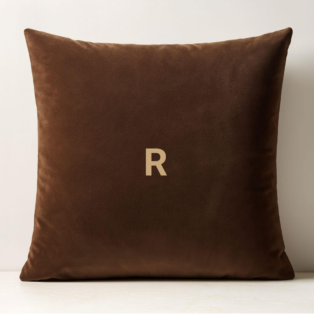 Custom Velvet Pillow Monogrammed Cushion Personalized Gift for Mom ...