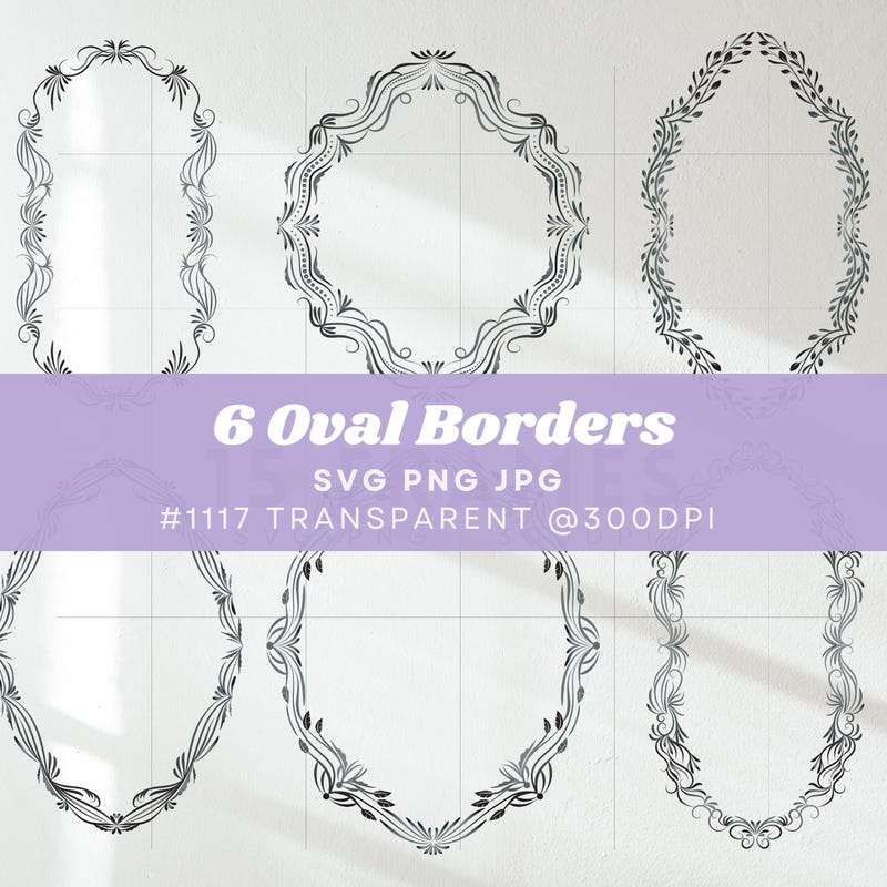 Oval Frame Svg - Etsy
