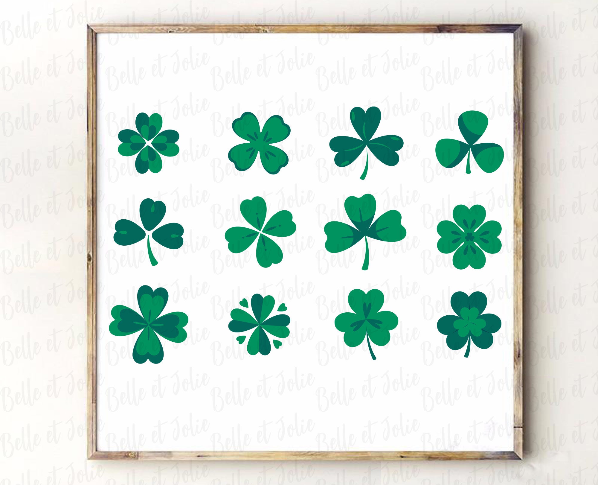 Shamrock Svgs Clover SVG St Patrick Clipart Shamrock - Etsy