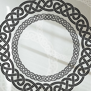 Circle Celtic Border SVG Celtic Knot Frame Celtic Decor for Wedding ...