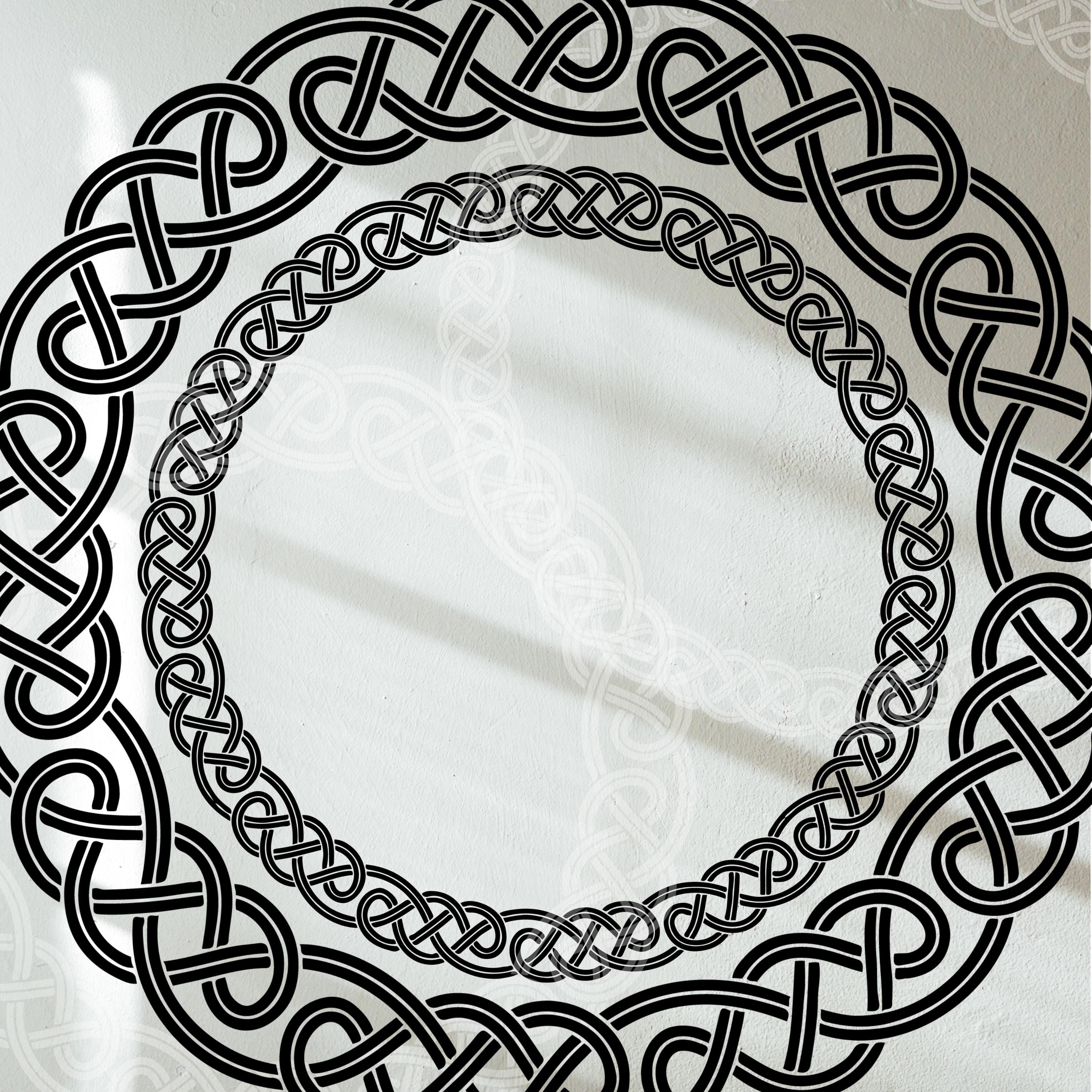Round Celtic Knot Border Round Celtic Knot Border Vector Images (over