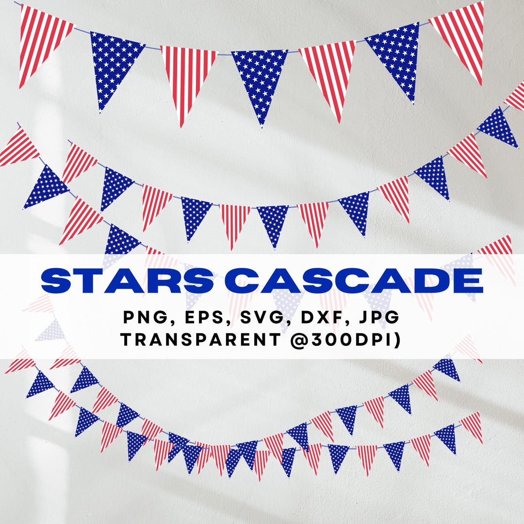 Banner Patriotic SVG Swag Patriotic Clipart PNG Stars Stripes ...
