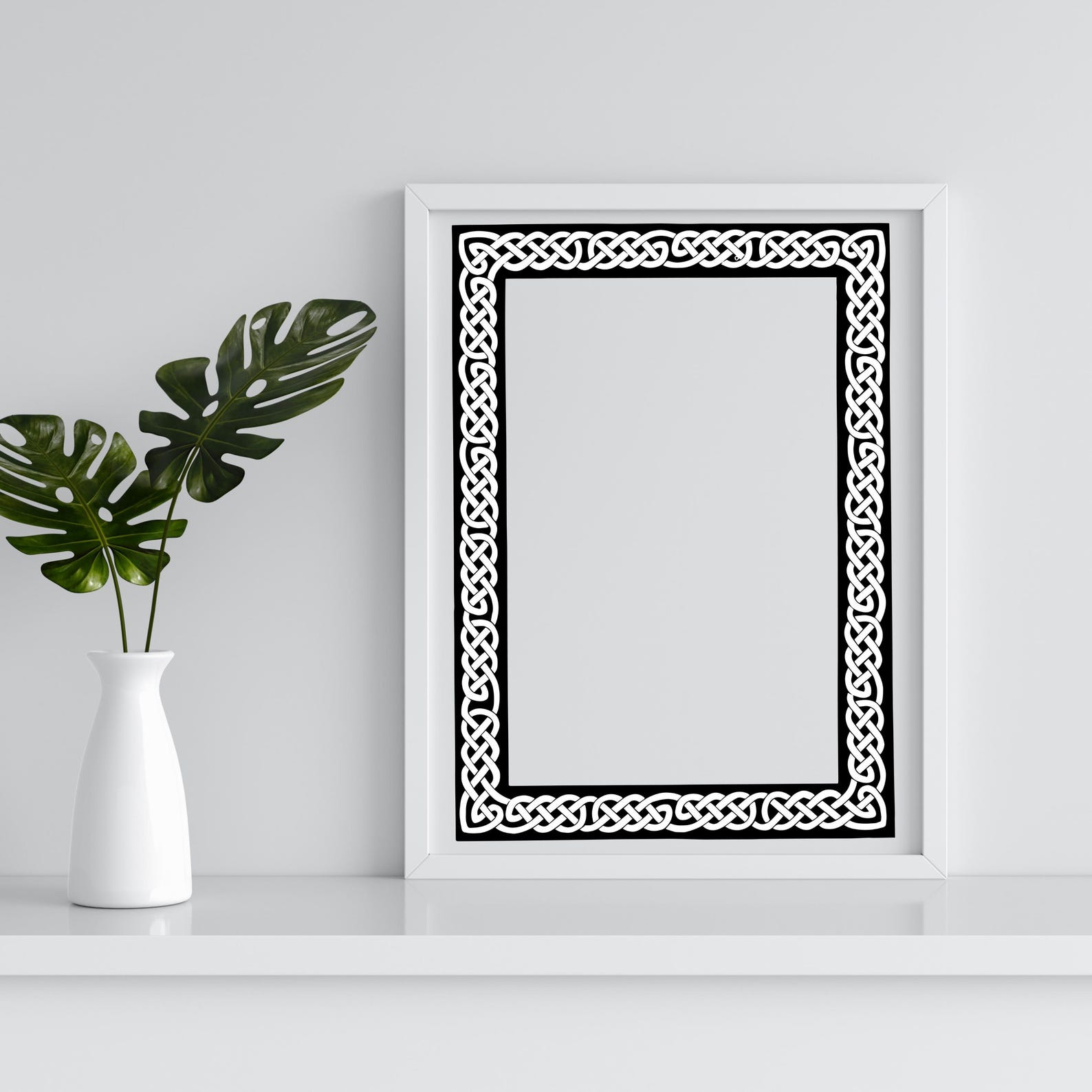 Celtic Border SVG Clipart Celtic Frame Wedding Decorative Frame Celtic ...