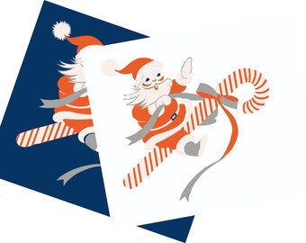 Vintage Christmas Line Art SVG Bundle PNG Clip Art Pack 12 - Etsy