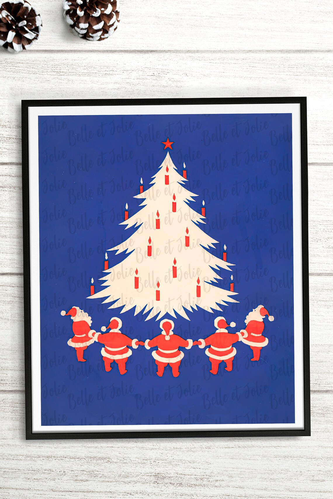 16x20 Retro Christmas Poster Digital Printable Art Vintage - Etsy