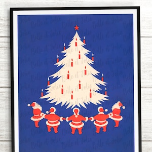 16x20 Retro Christmas Poster Digital Printable Art Vintage - Etsy