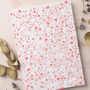 Scattered Hearts Background SVG Transparent Valentine Clipart Hearts ...