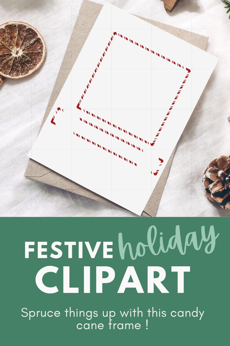 Candy Cane Border SVG Christmas Clipart Christmas Frame Candy Cane ...