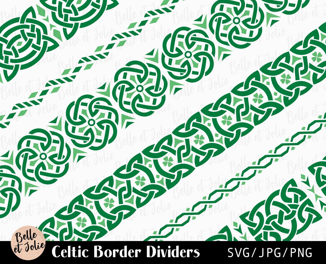 Celtic Border SVG PNG Celtic SVG Celtic Divider St Patrick - Etsy Canada
