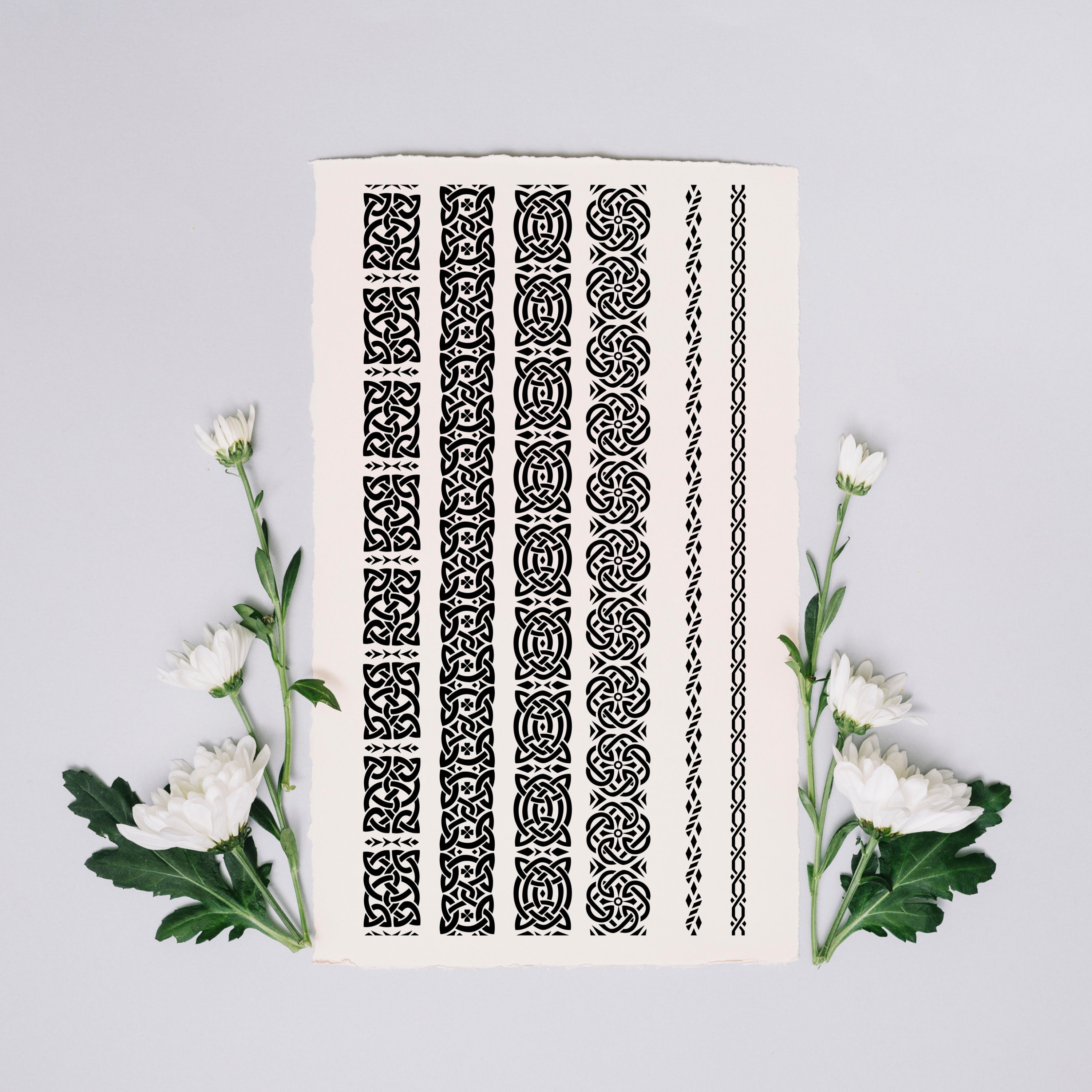 Bordures celtiques sans couture SVG bande celtique Clipart pour ...