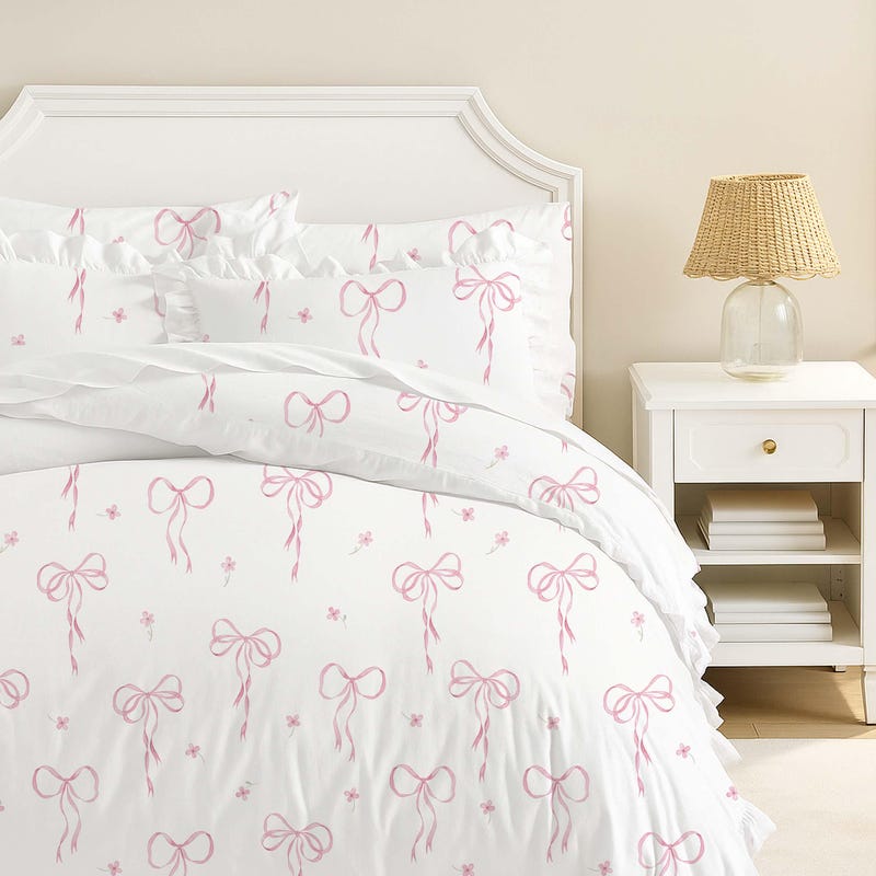 Bows Comforter for Girl - Etsy