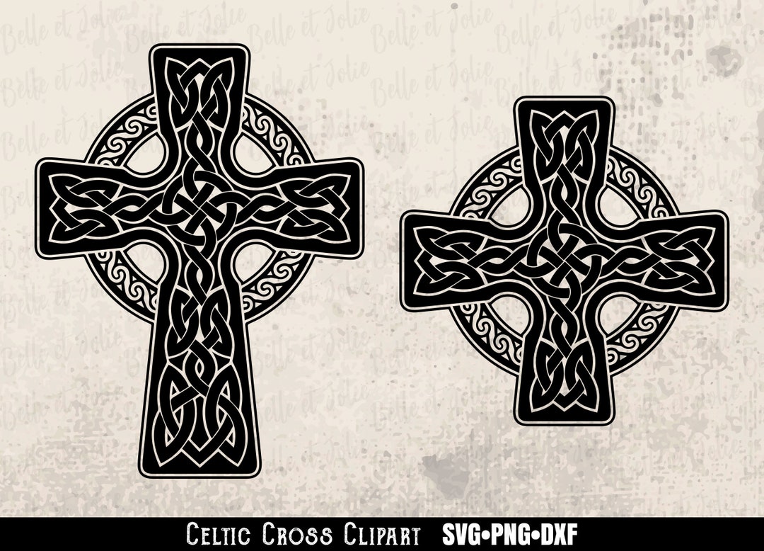 Celtic Cross SVG Irish Wedding Clipart Christian Celtic Knot Silhouette ...