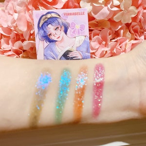 Anime Girl Duo Chrome Eyeshadow Palette, Kawaii Makeup, Magical Girl ...