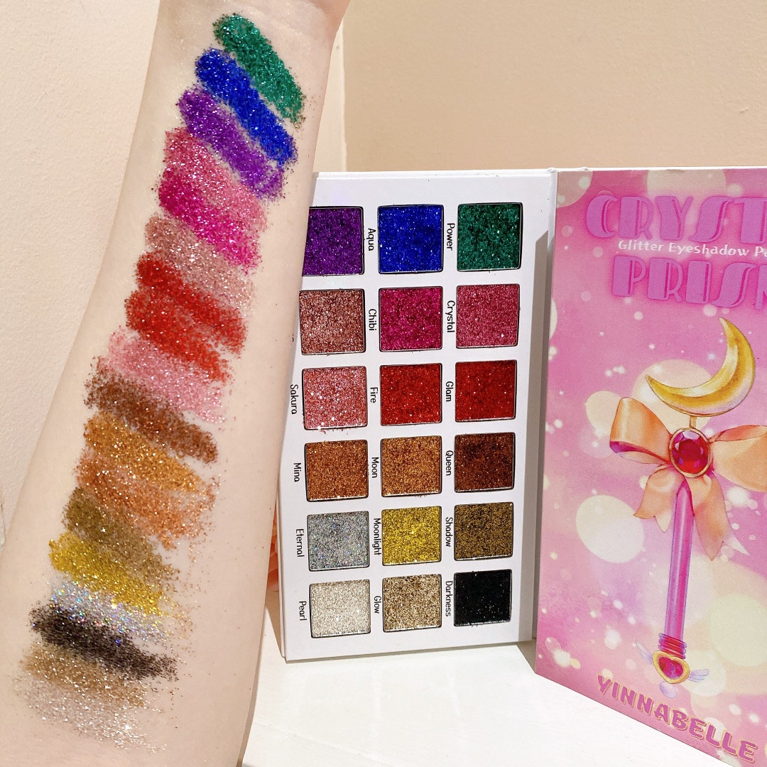 Crystal Prism Magical Wand All Glitter Eyeshadow Palette, Magical Anime ...