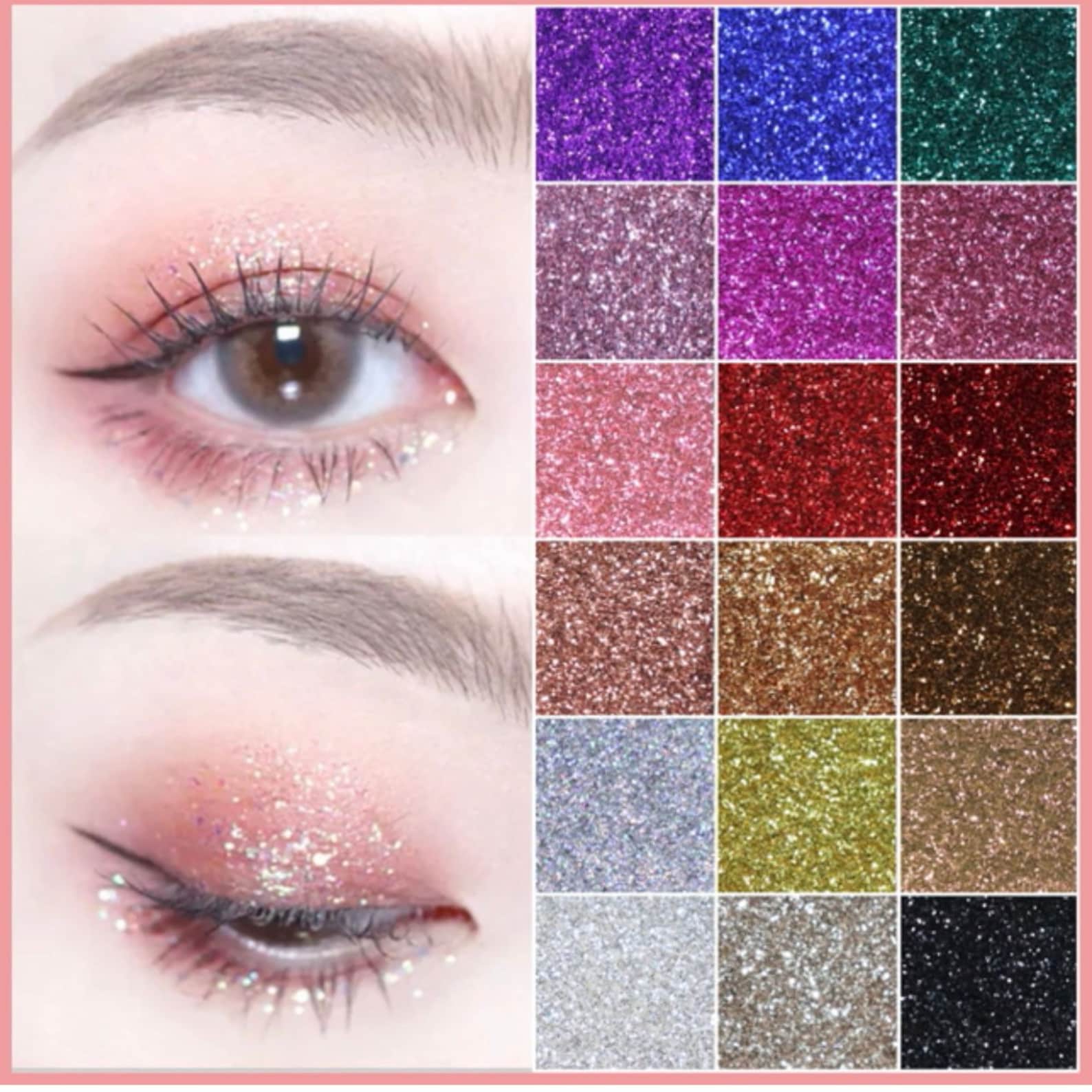 Crystal Prism Magical Wand All Glitter Eyeshadow Palette - Etsy