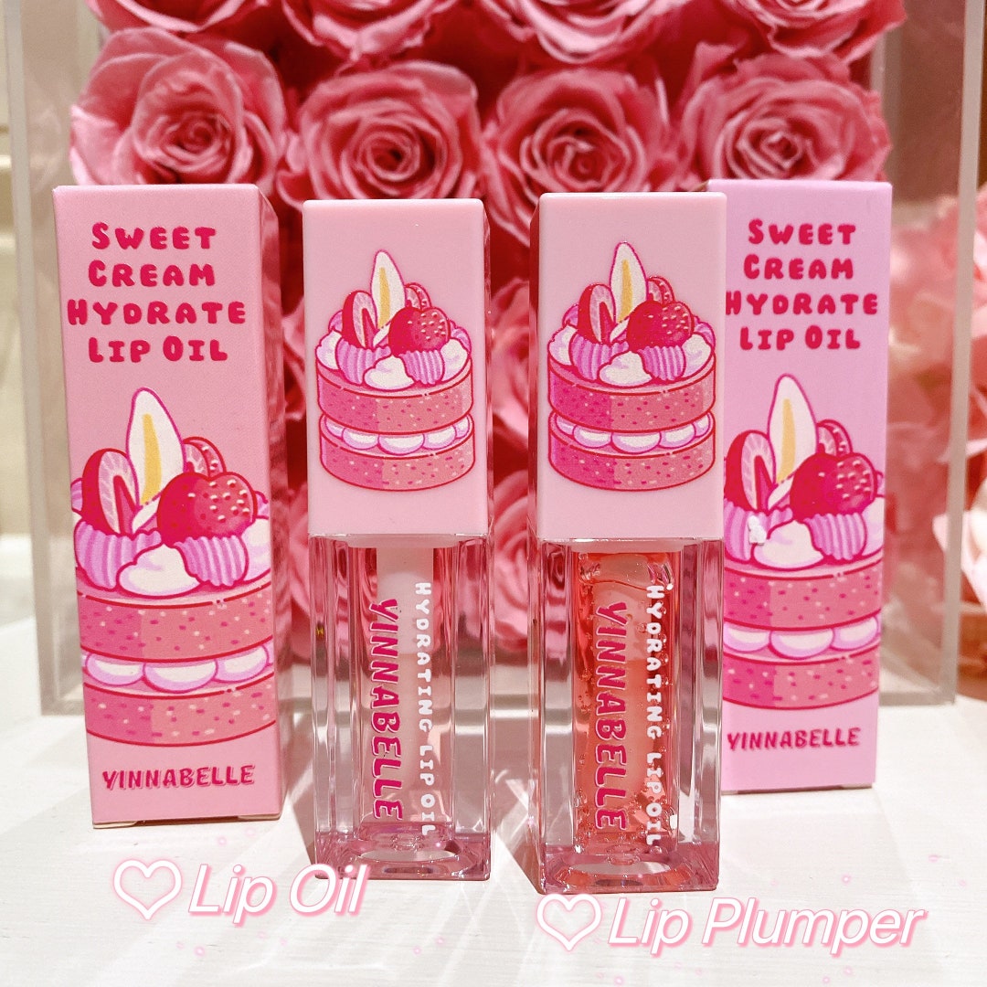 Sweet Cream Hydrating Lip Oil Lip Plumper Lipgloss Vegan - Etsy