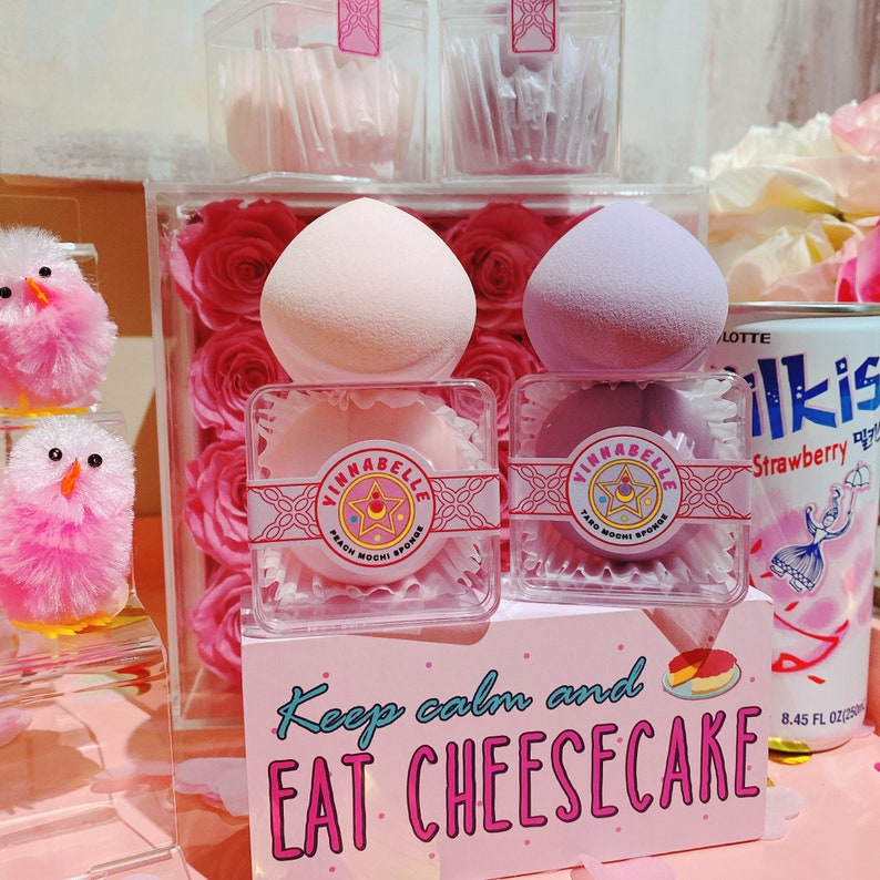 Peach/taro Mochi Sponge | Etsy