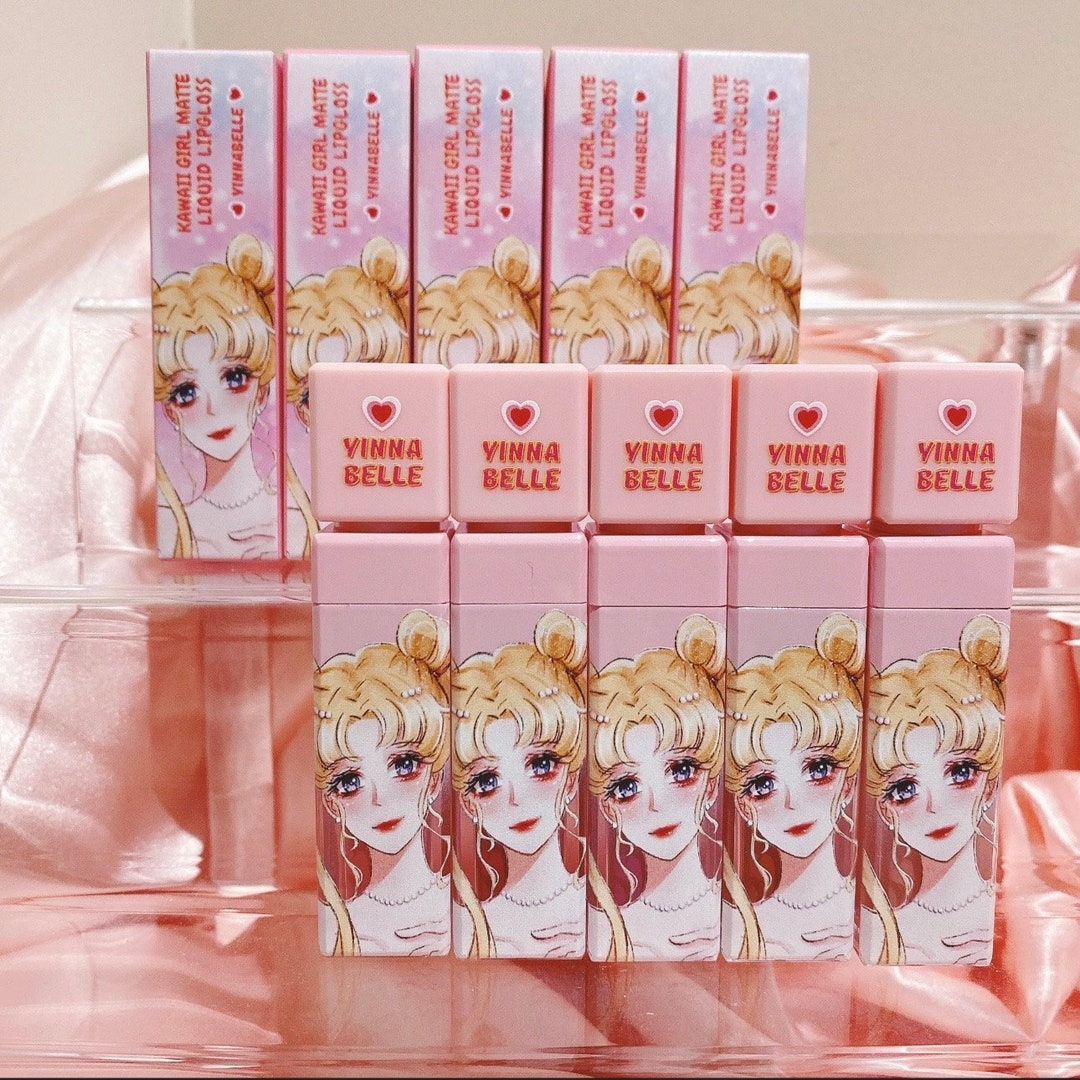 Anime Girl Lipgloss, Liquid Matte Lipstick, Non Transfer Lipgloss, Mask ...