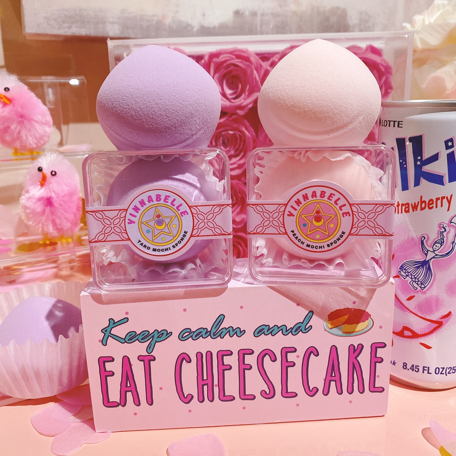 Peach/taro Mochi Sponge | Etsy