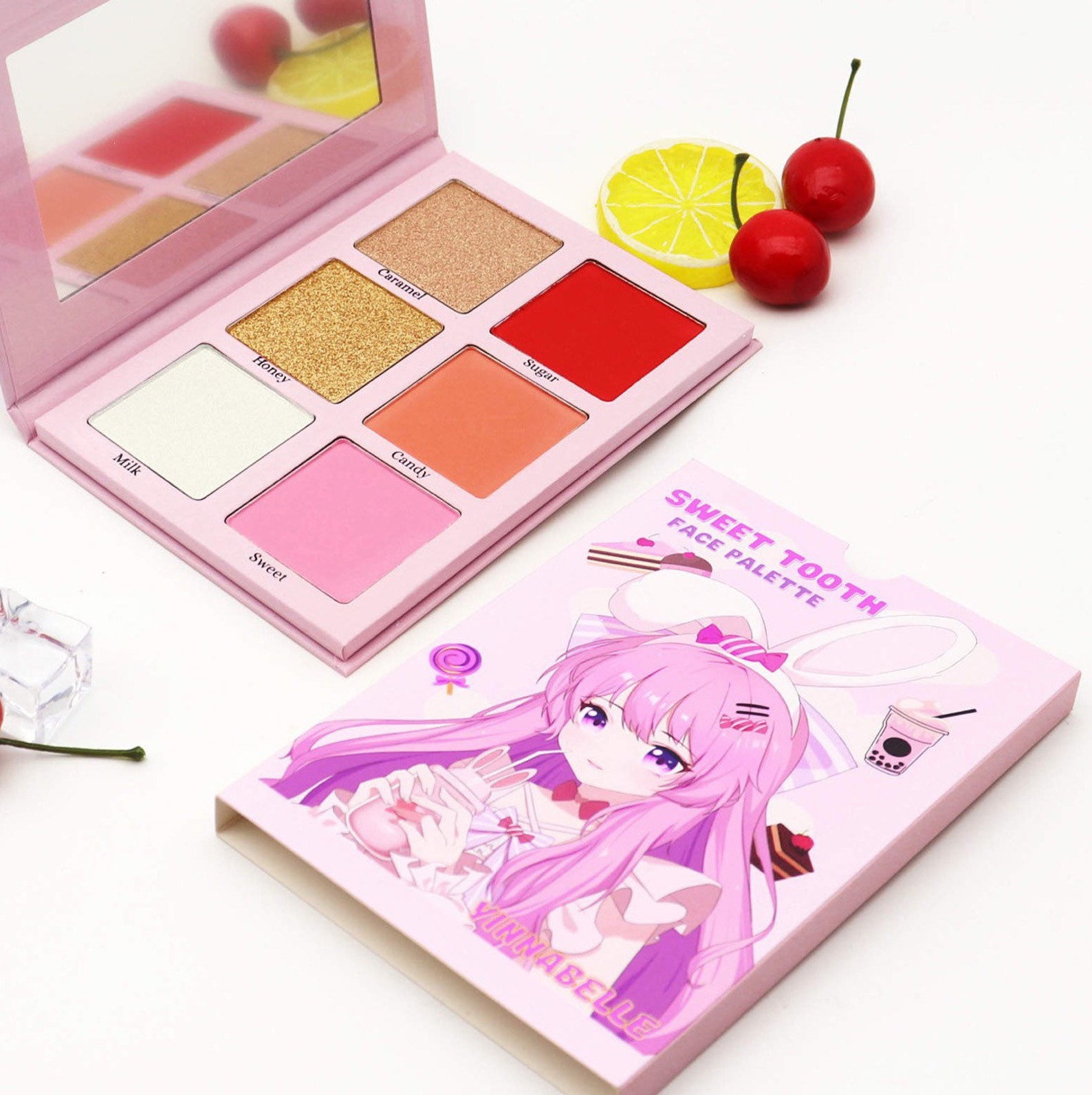 Anime Girl Kawaii Face Palette Highlighter Blush - Etsy