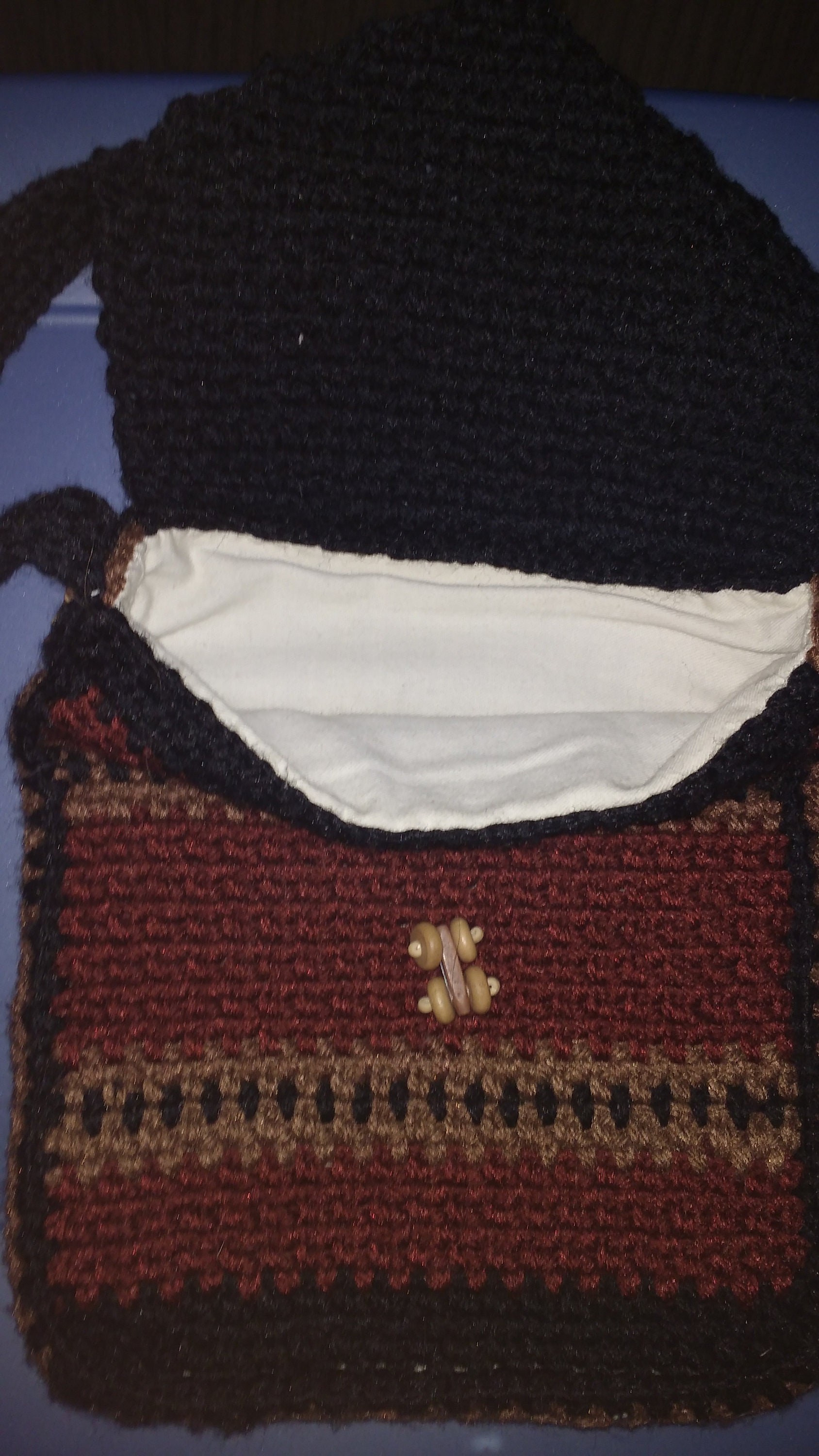 Black Brown Rust Shoulder Bag - Etsy.de