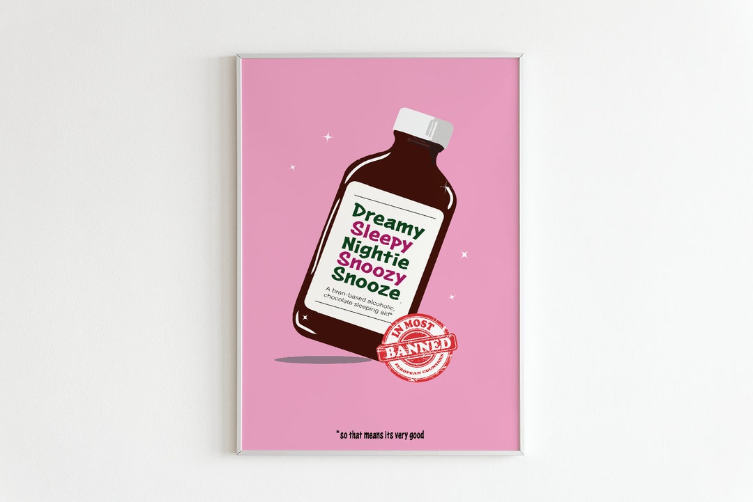 Père Ted Print Dreamy Sleepy Nighty Snoozy Snooze Funny Art - Etsy France