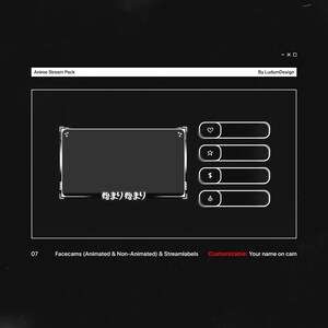 CUSTOMIZABLE Anime Stream Pack NOW ANIMATED / Dark Anime - Etsy
