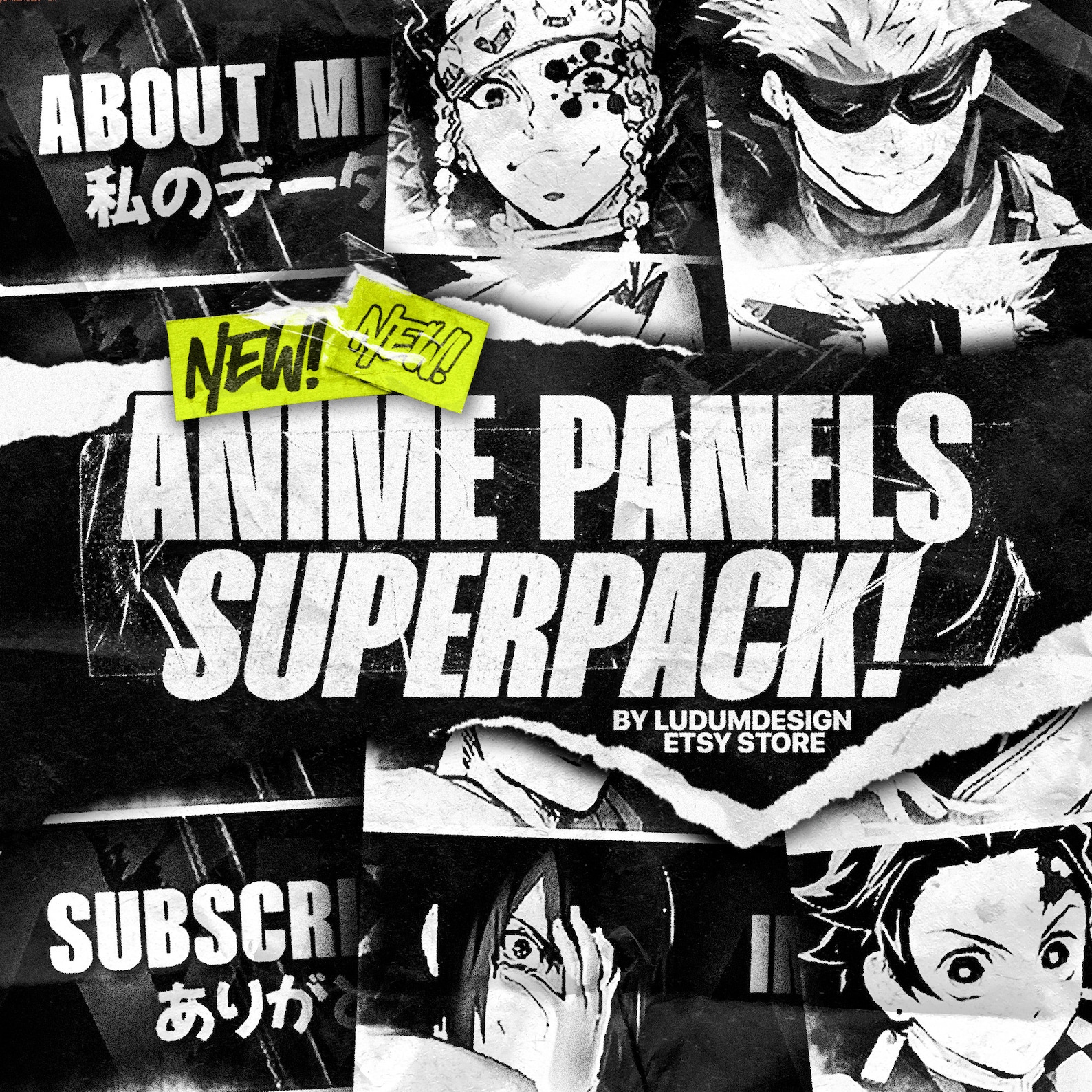 Twitch Panels Anime (x24) / Designs Panels Twitch Profile / Anime ...