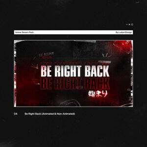 CUSTOMIZABLE Anime Stream Pack NOW ANIMATED / Dark Anime - Etsy