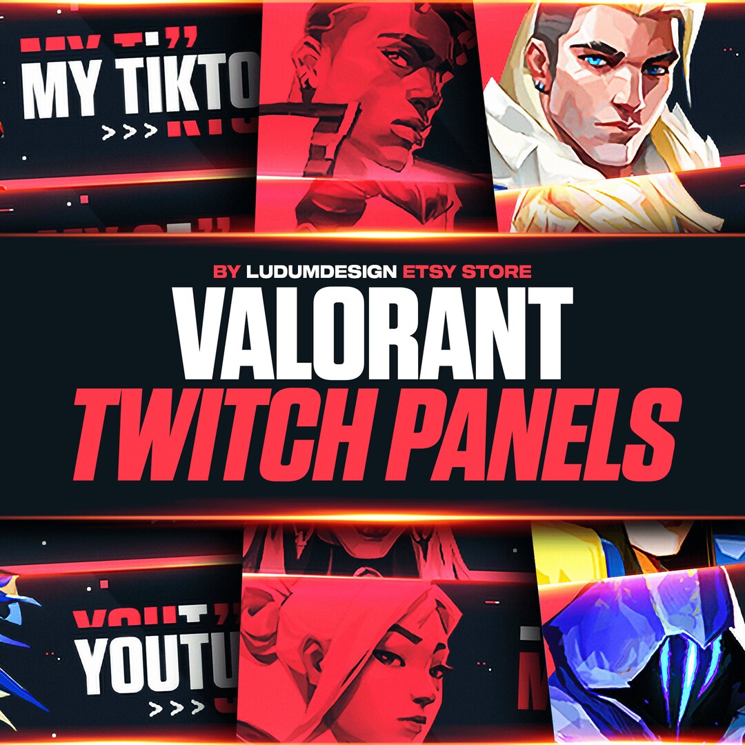 Valorant Twitch Panels (x24), Valorant Agents Stream Panels. Gaming ...
