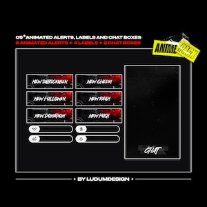 ANIMATED Demon Anime Stream Package (now Customizable, Overlays ...