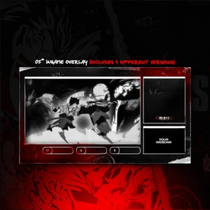 ANIMATED Jujutsu Anime Stream Package now Customizable, Black and Red ...