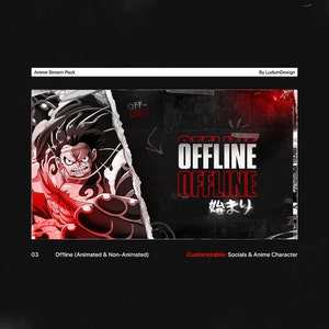 CUSTOMIZABLE Anime Stream Pack NOW ANIMATED / Dark Anime - Etsy