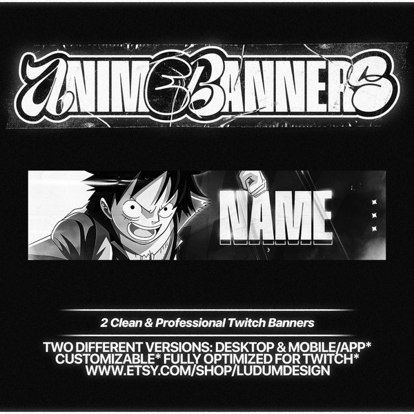 Anime Twitch Banners - Etsy